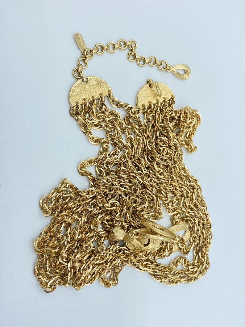 Vintage Monet Necklace, Monet Chain Necklace, 32, 70s Monet Necklace ...