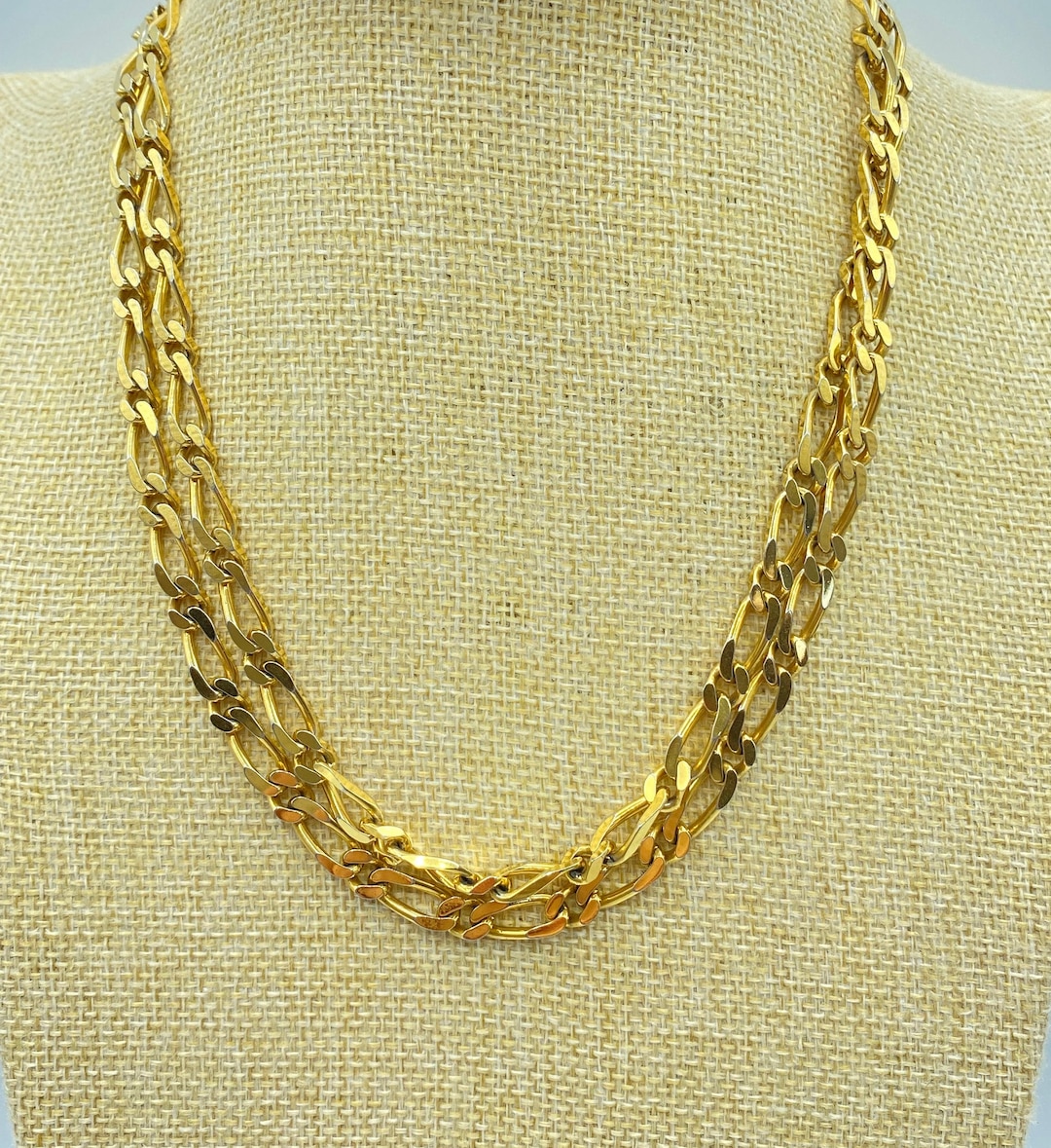 Monet Gold Chain Necklace, Monet Gold Chain, Vintage Monet Chain, Monet ...