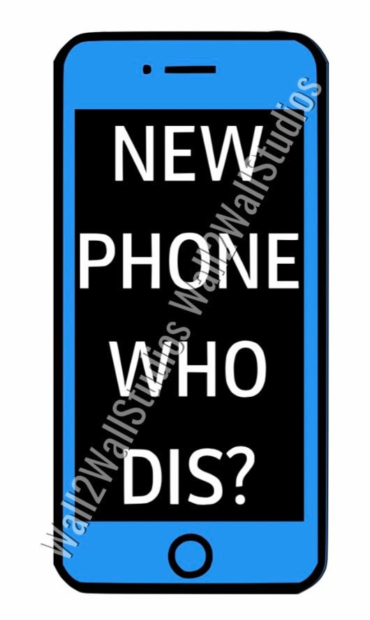 New Phone Who Dis Digital Layered Design Svg Jpg Humor Funny | Etsy