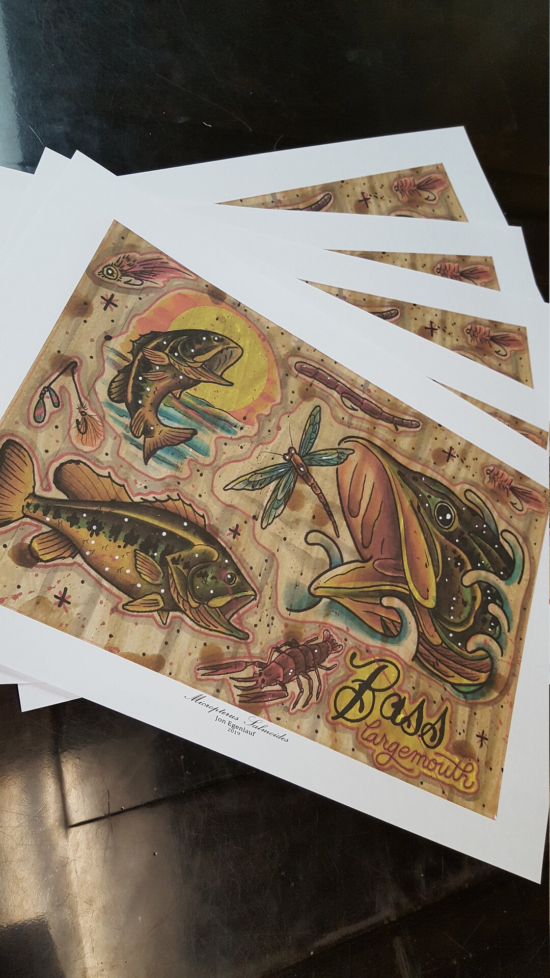 Largemouth Bass Print - Etsy