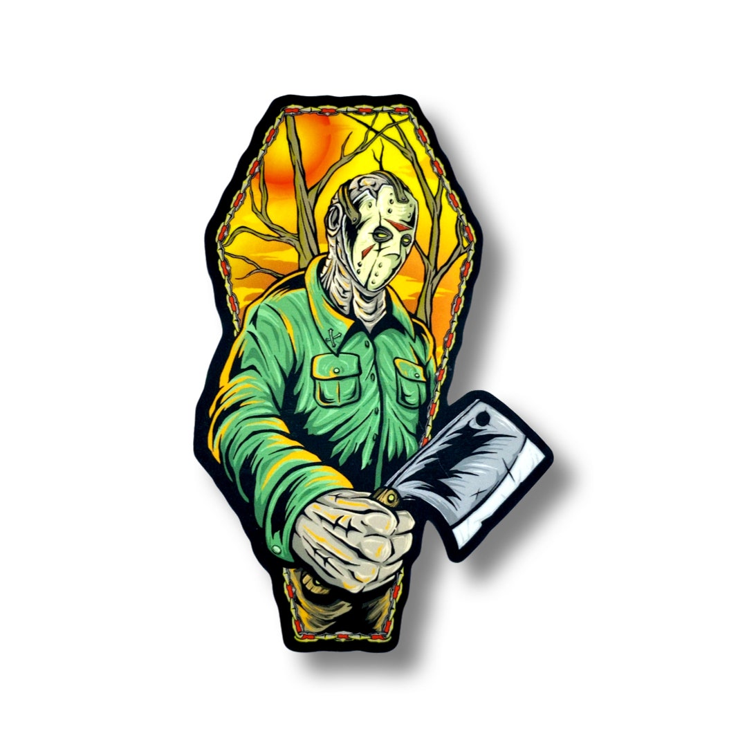 Killer Coffin UV Ink Sticker (has a Hidden Message!) - Etsy