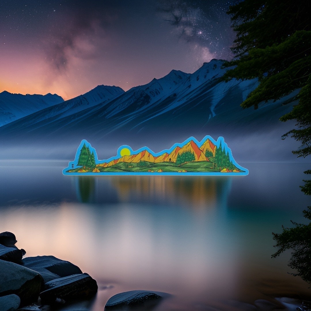 GIANT Disc Golf Wrap-around Sticker - Etsy