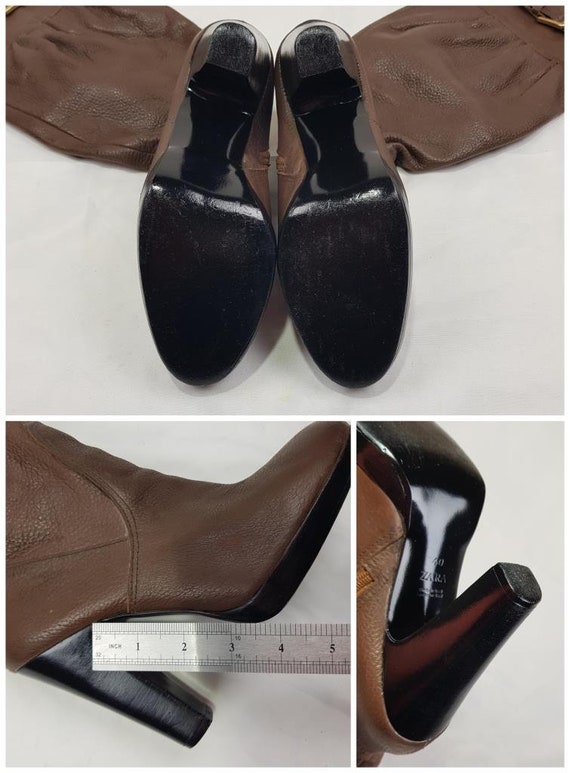 90s platform boots high heels, y2k boho knee high boo… - Gem