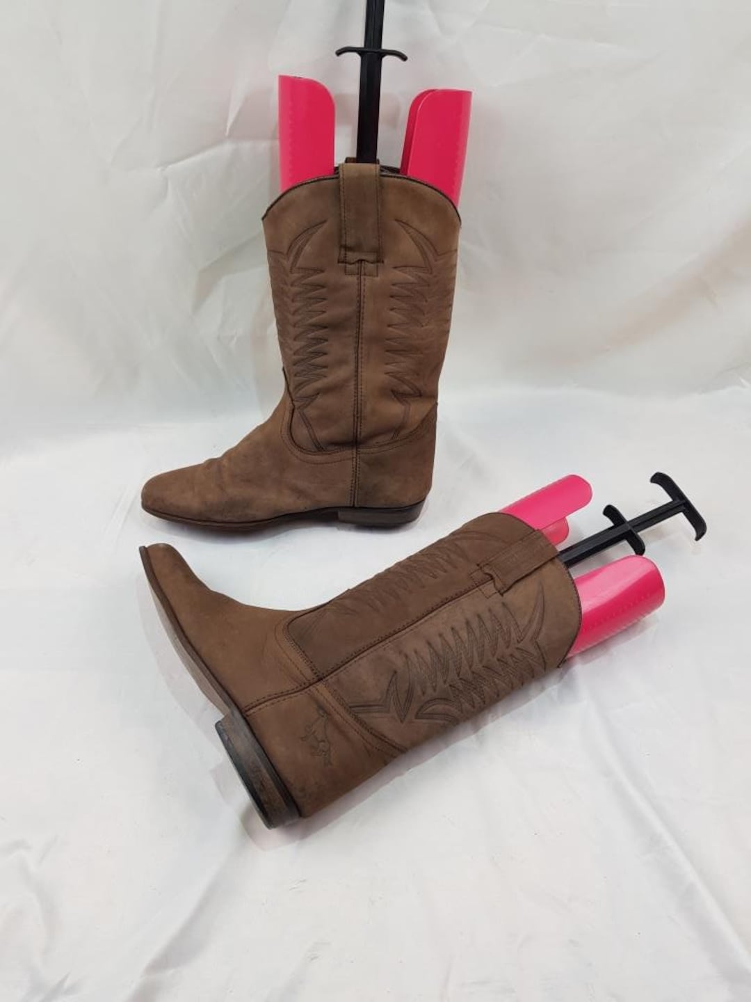 Cowboy Tooled Leather Boots, 90s Western Boots, Vintage Cowboy Leather ...