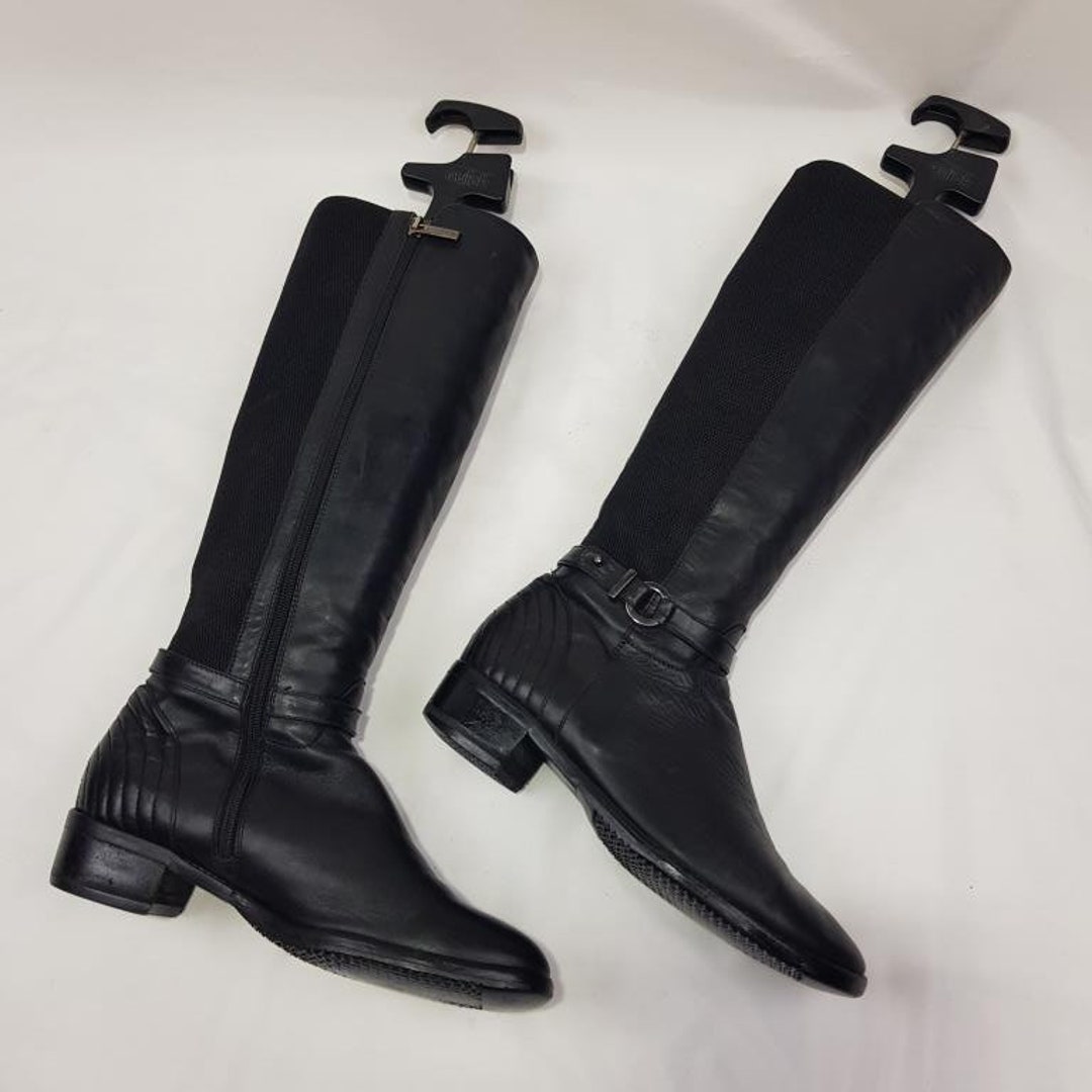 Medieval Knee High Boots, Shoes Women, Motorcycle Black Leather Boots ...