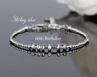 60th Birthday Bracelet | Etsy