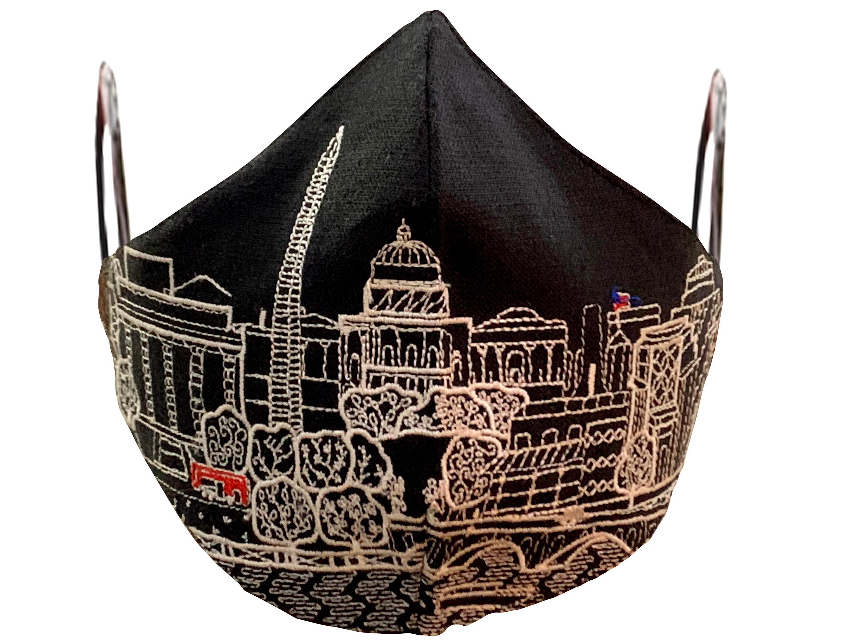 Washington DC Skyline Night Time Decorative Embroidered Face Mask - Etsy