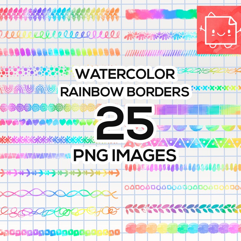 Rainbow Border - Etsy