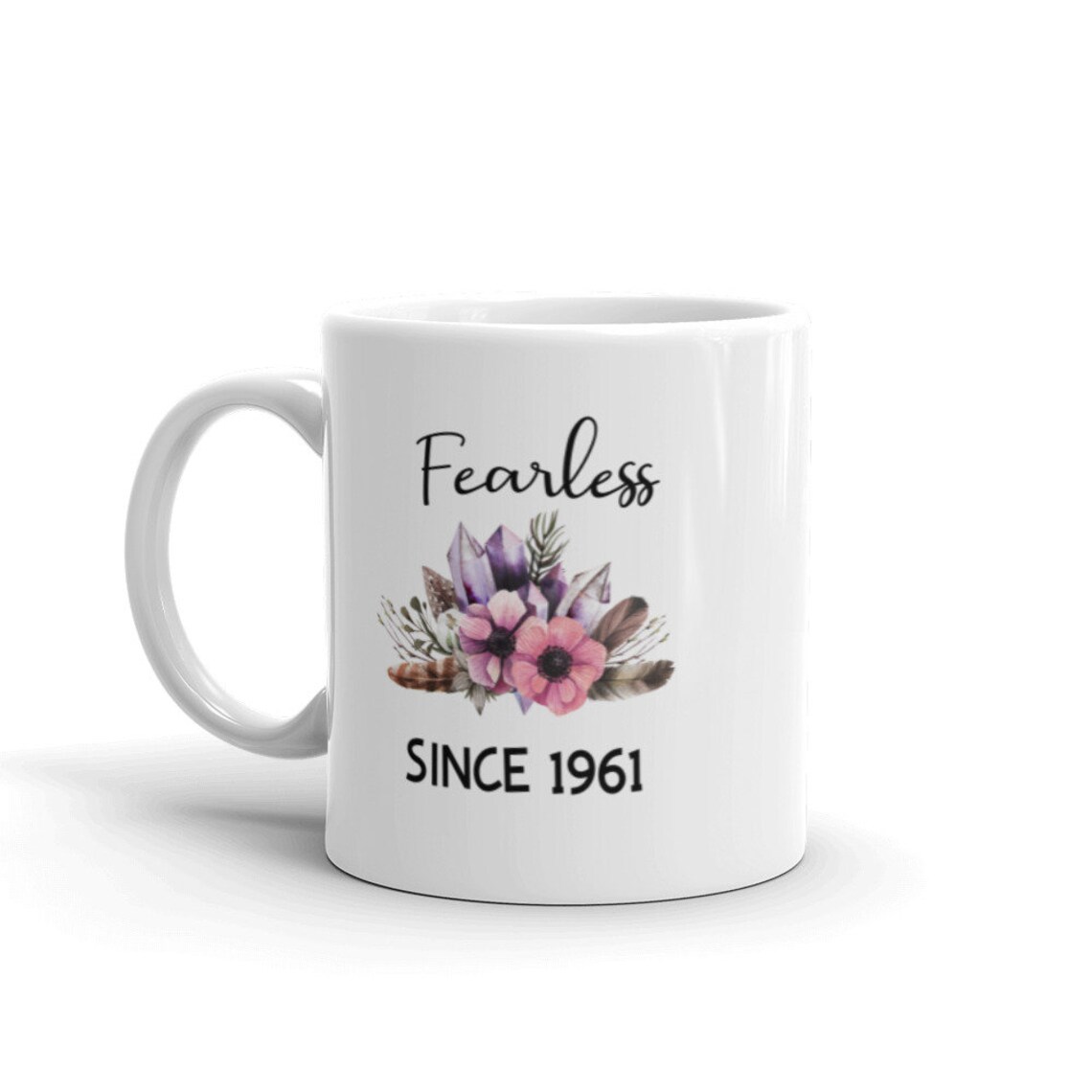 60th Birthday Coffee Mug 60th Birthday for Her Fearless - Etsy