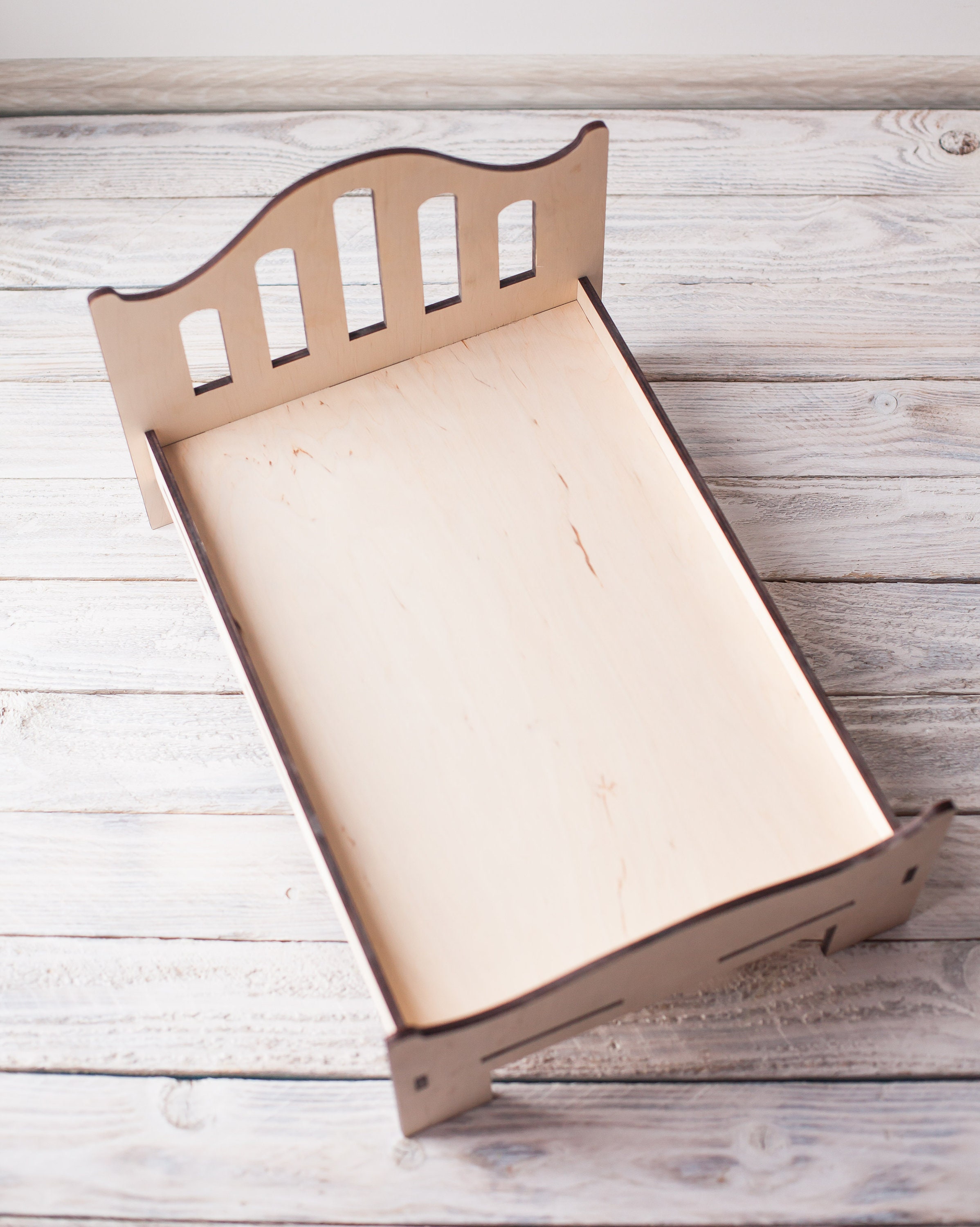 Newborn Bed Photography Prop, Baby Photo Prop, Doll Furniture, Doll Bed ...