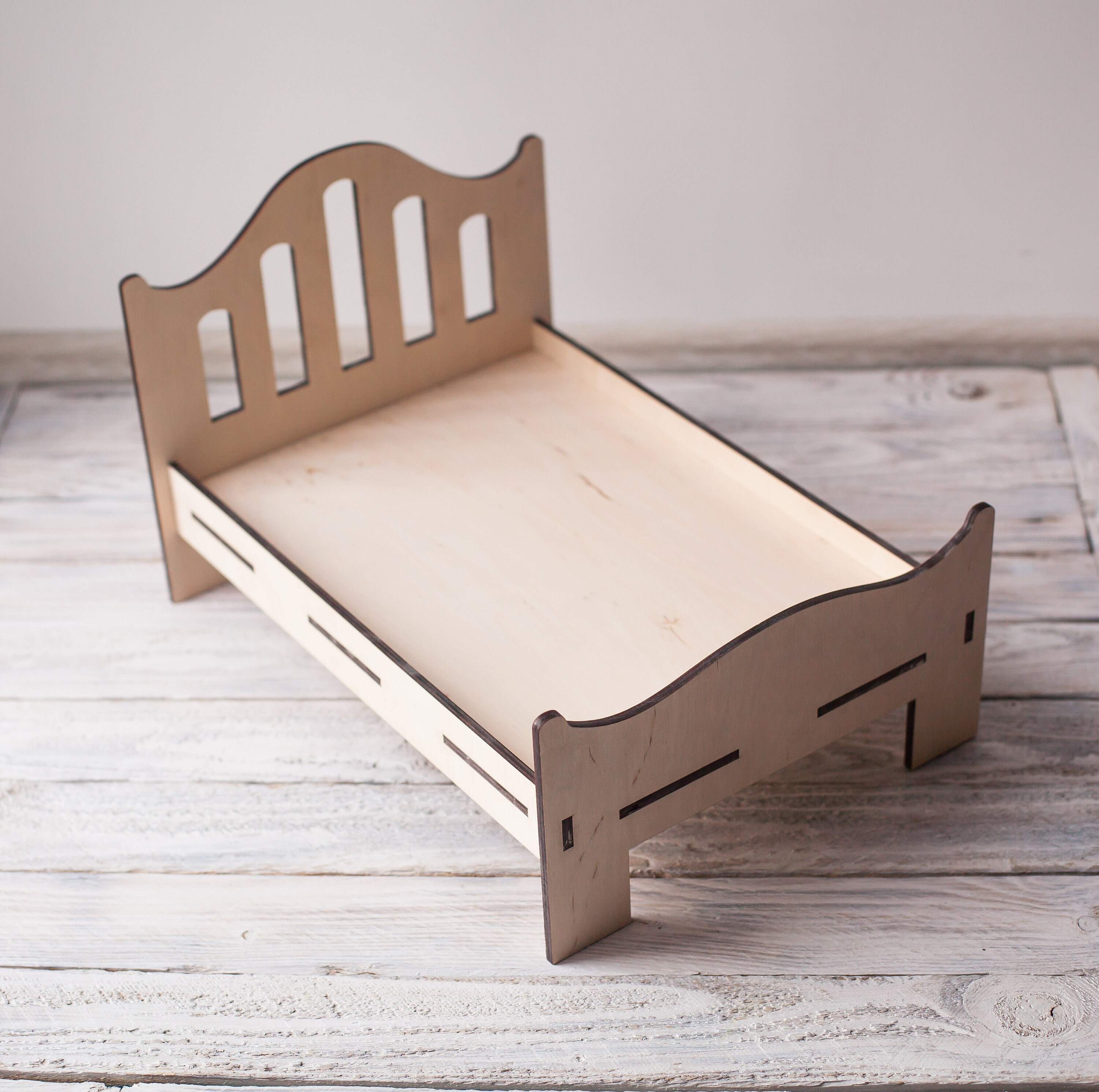 Newborn Bed Photography Prop, Baby Photo Prop, Doll Furniture, Doll Bed ...