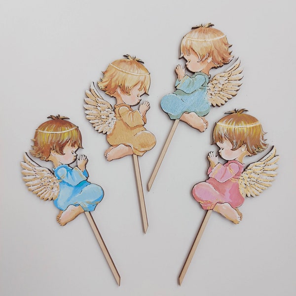 Angel Cake Topper - Etsy
