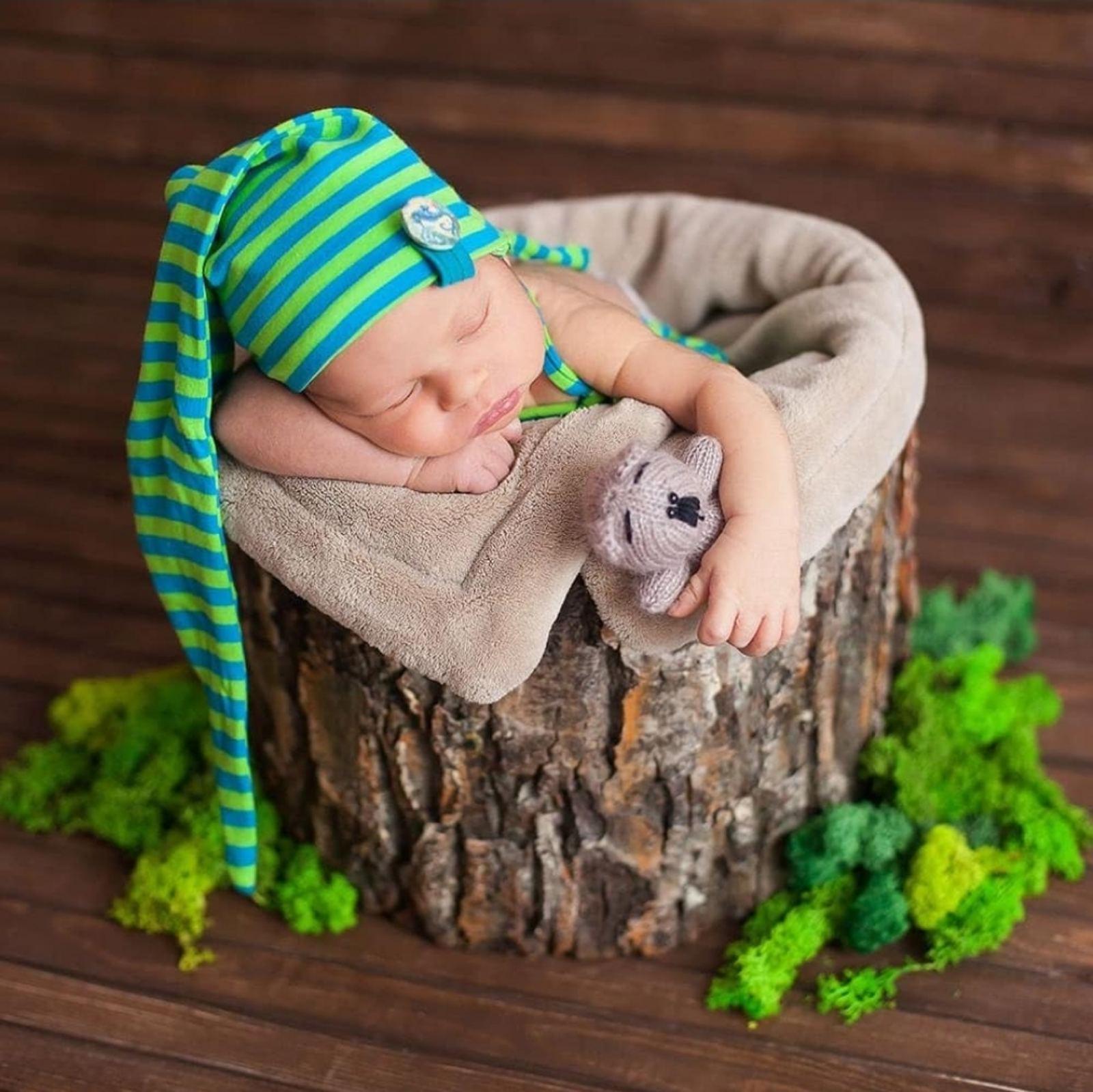Newborn Stump Photography Prop, Baby Photo Prop, Wooden Posing Stump ...