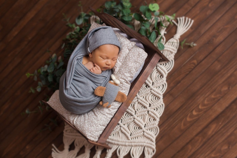 Newborn Bed Photography Prop, Baby Photo Prop, Doll Furniture, Doll Bed ...