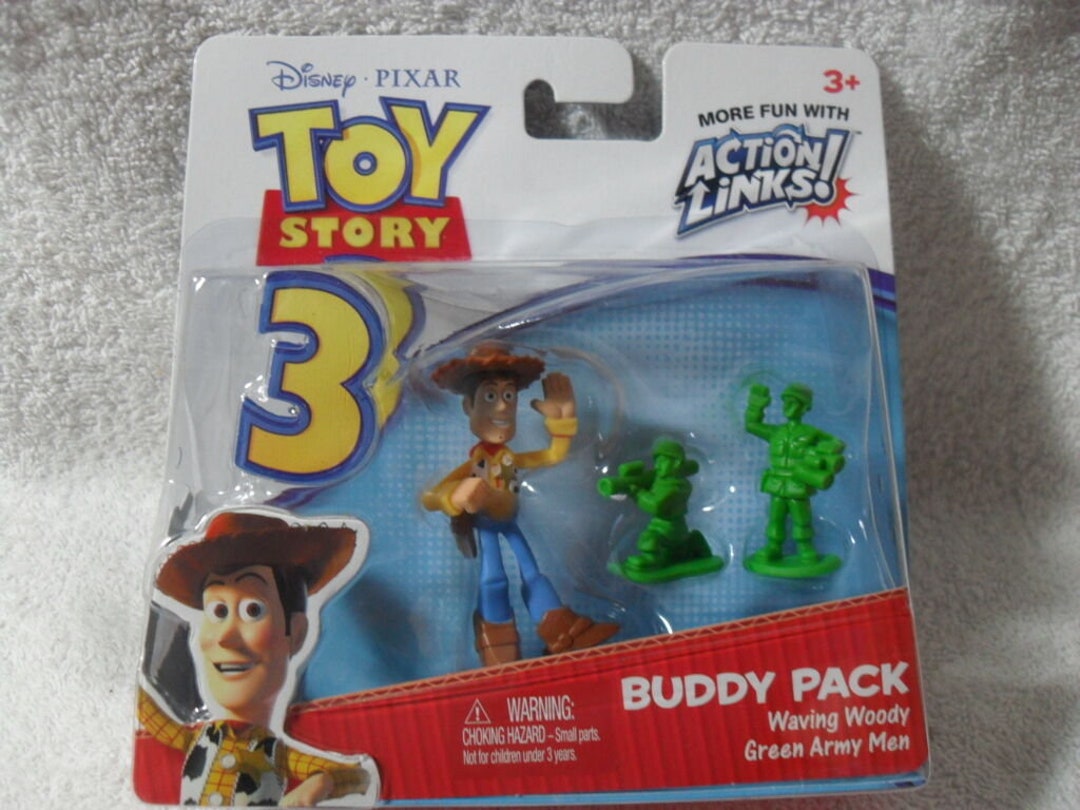 Toy Story 3 Buddy Packs 2 Figures Action Links Waving Woody and Army Men - Etsy
