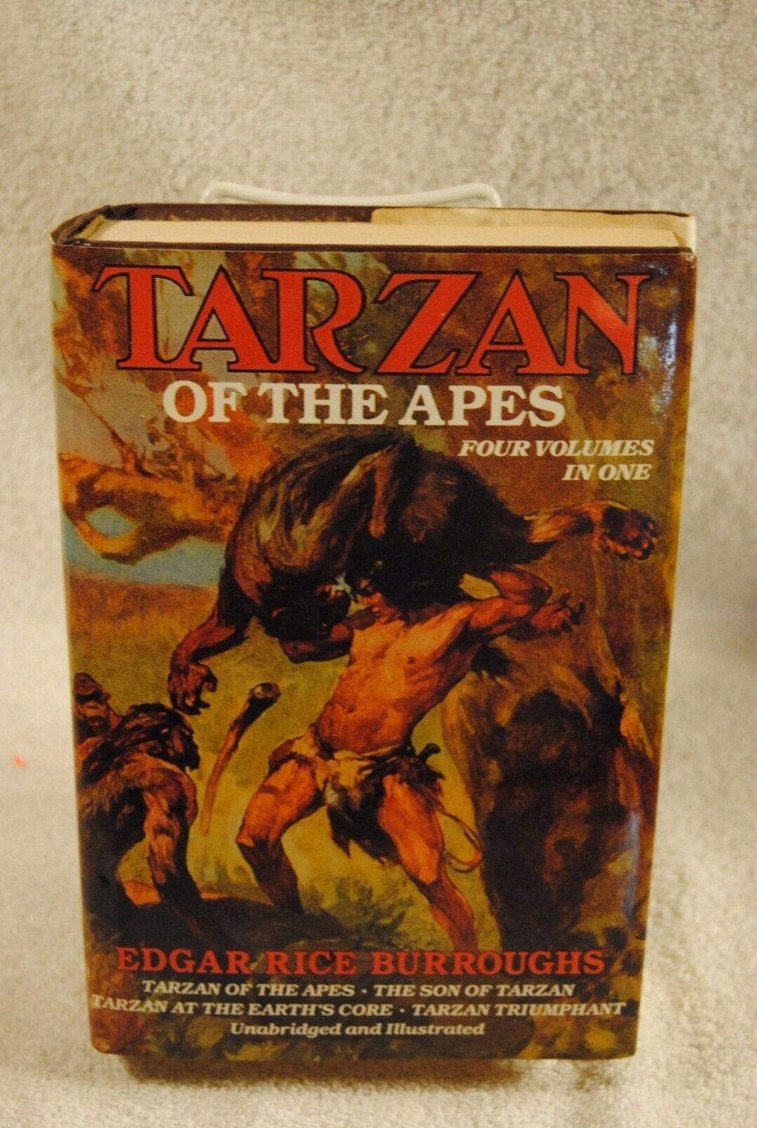 Edgar Rice Burroughs Tarzan of the Apes Four Volumes in One 1st Edition 1988 - Etsy