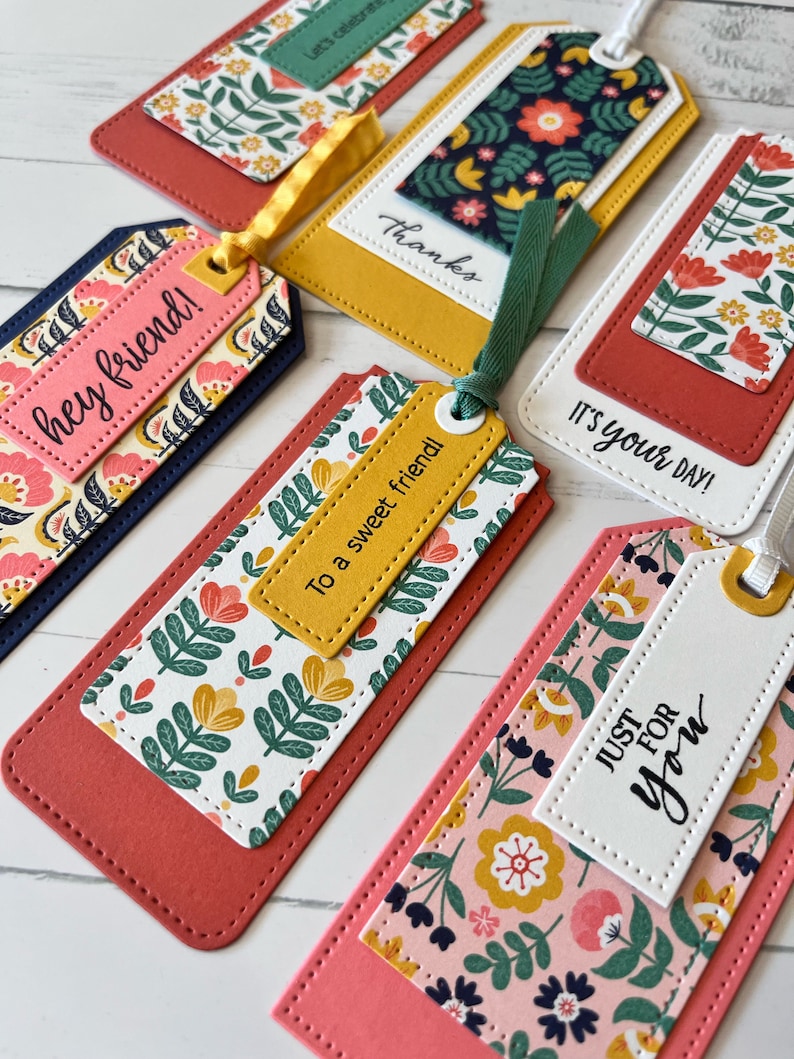 Gift Tags for Many Occasions Stampin up Tags Handmade Gift - Etsy