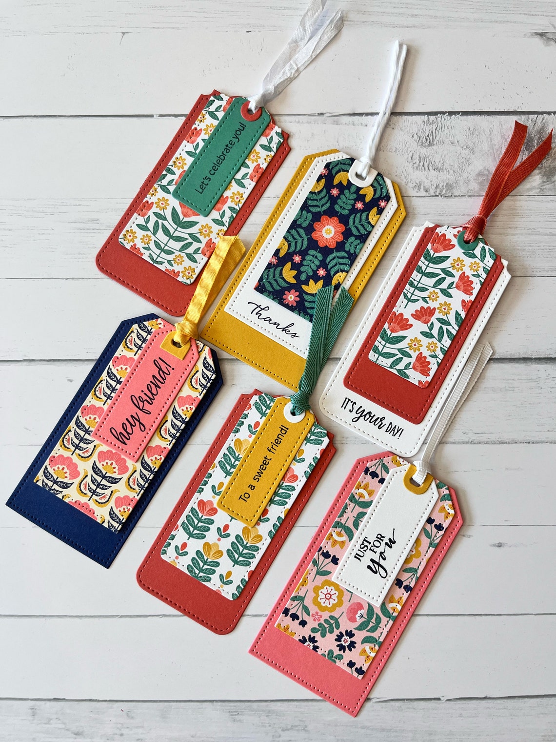 Gift Tags for Many Occasions Stampin up Tags Handmade Gift - Etsy