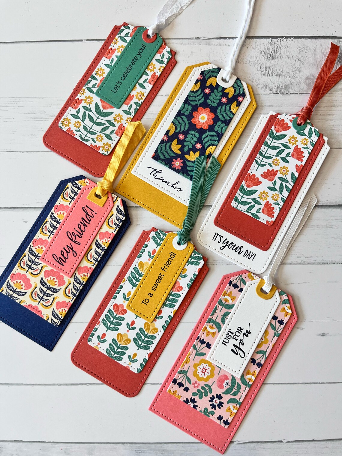 Gift Tags for Many Occasions Stampin up Tags Handmade Gift - Etsy