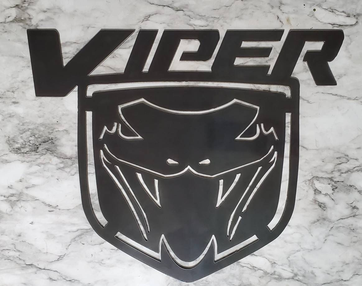 American sports car Dodge Viper emblem logo sign aggressive | Etsy