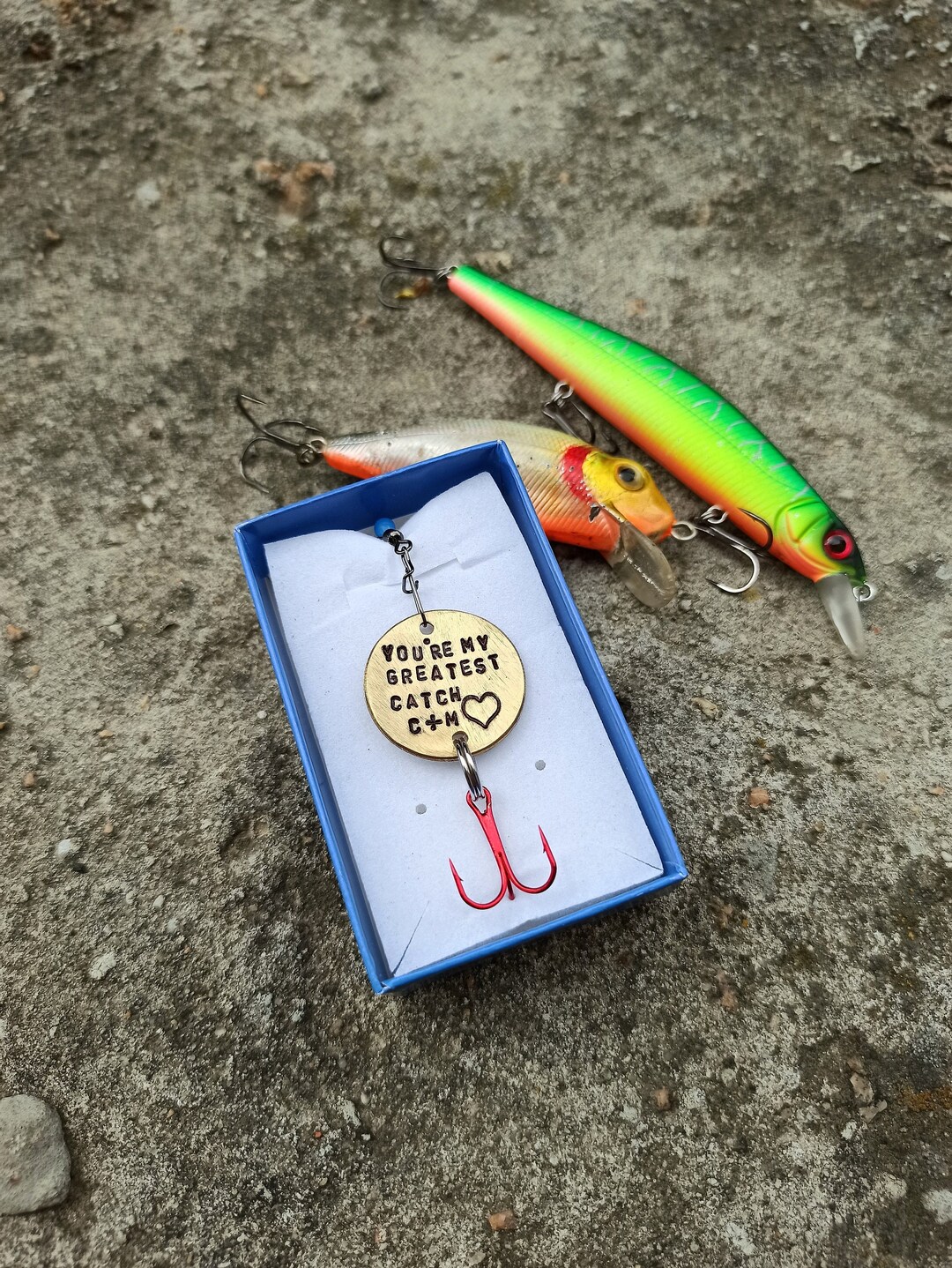 Fishing Lure - Custom Fish Hook - Personalized Fishing Lure - Silver ...
