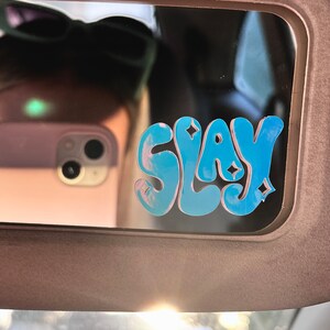 Slay Mirror Decal, Self Love Car Sticker, Mirror Sticker, Mirror Decal ...