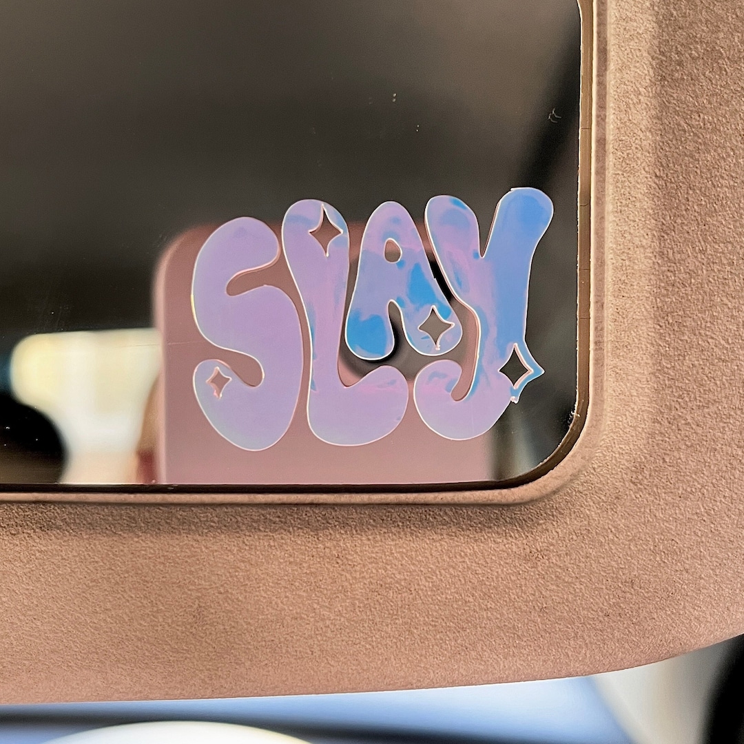 Slay Mirror Decal, Self Love Car Sticker, Mirror Sticker, Mirror Decal ...