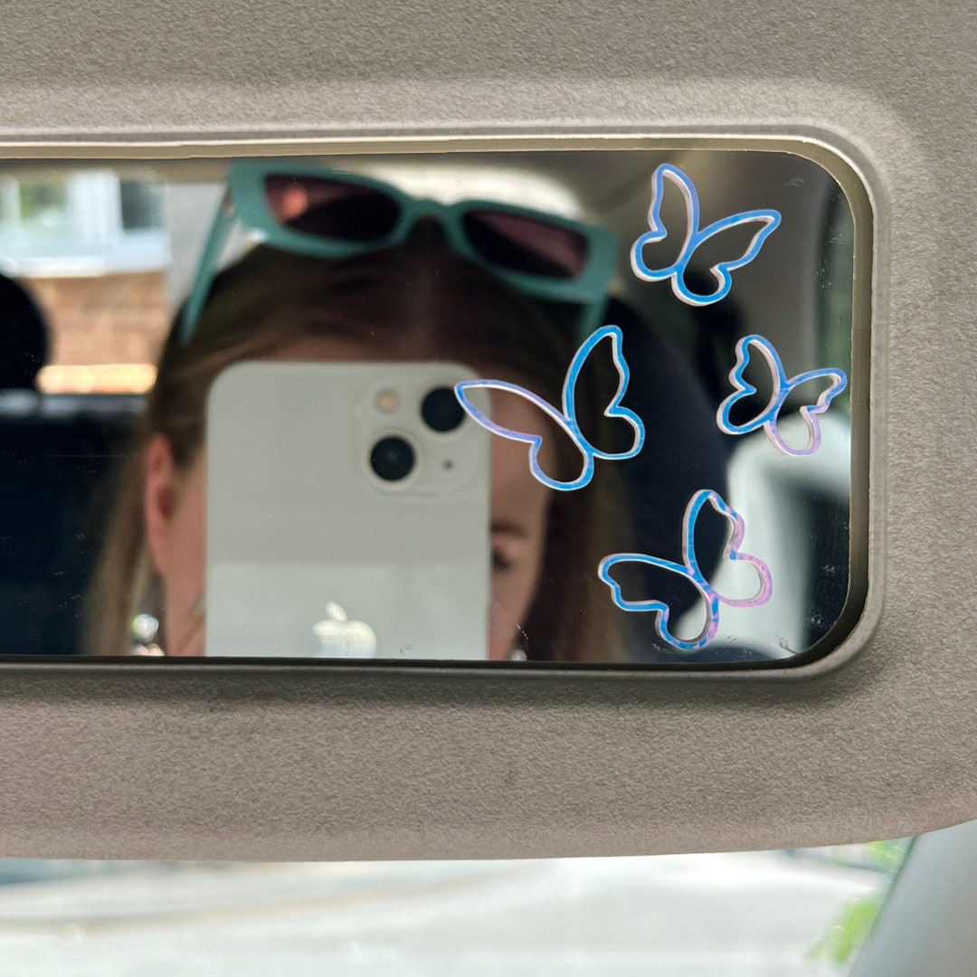 Butterfly Mirror Decal, Car Sticker, Mirror Sticker, Mirror Decal, Car ...