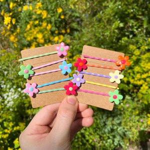 Retro Flower Hair Clips 10pcs/4pcs/2pcs, Y2k Hair Pins, 60s 70s 90s ...