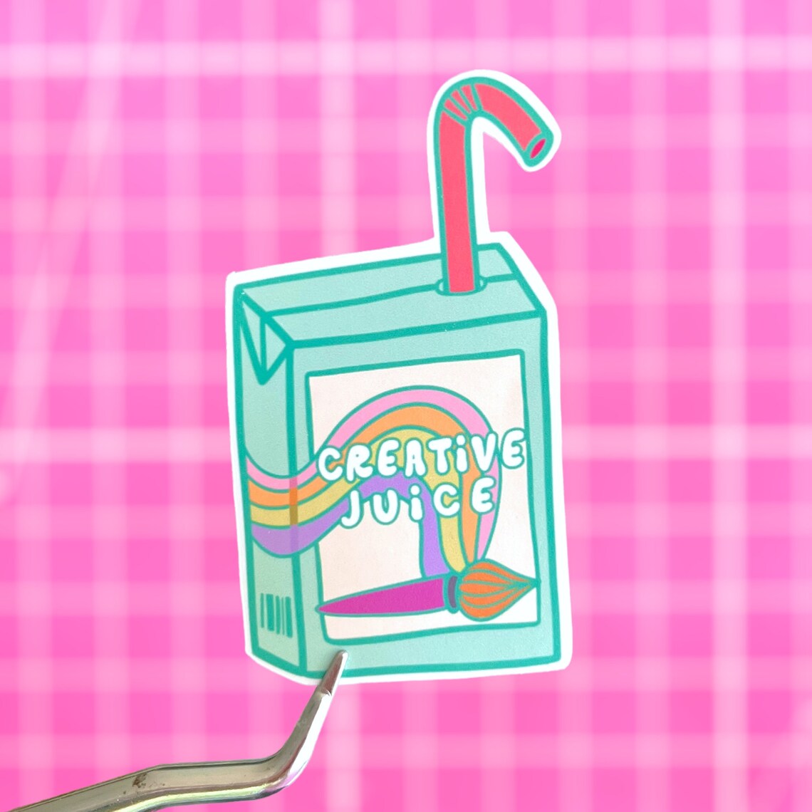 Y2K Juice Carton Sticker: Glossy Waterproof Vinyl Decal - Etsy