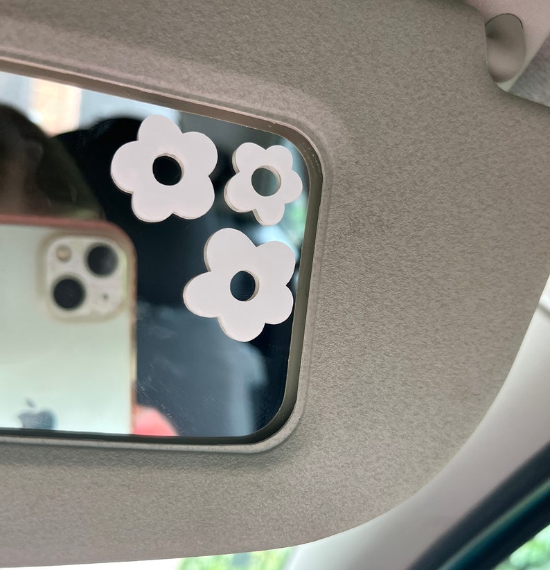 Retro Flower Mirror Decal Car Sticker Mirror Sticker Mirror - Etsy