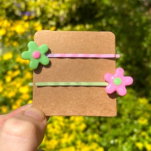 Retro Flower Hair Clips 10pcs/4pcs/2pcs, Y2k Hair Pins, 60s 70s 90s ...
