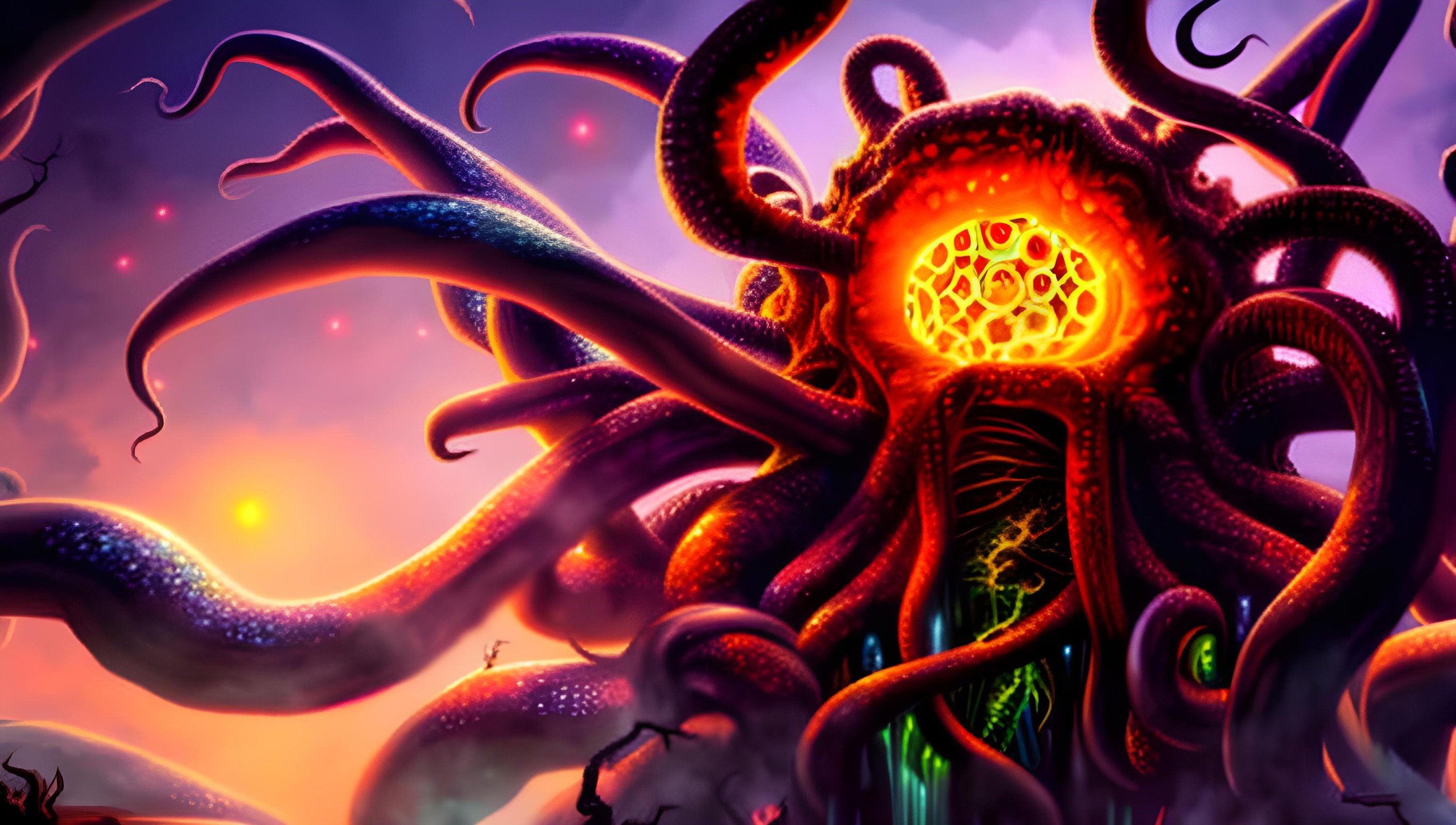 Kraken Cthulu Azathoth Outer Elder God Instant Digital Art Download ...