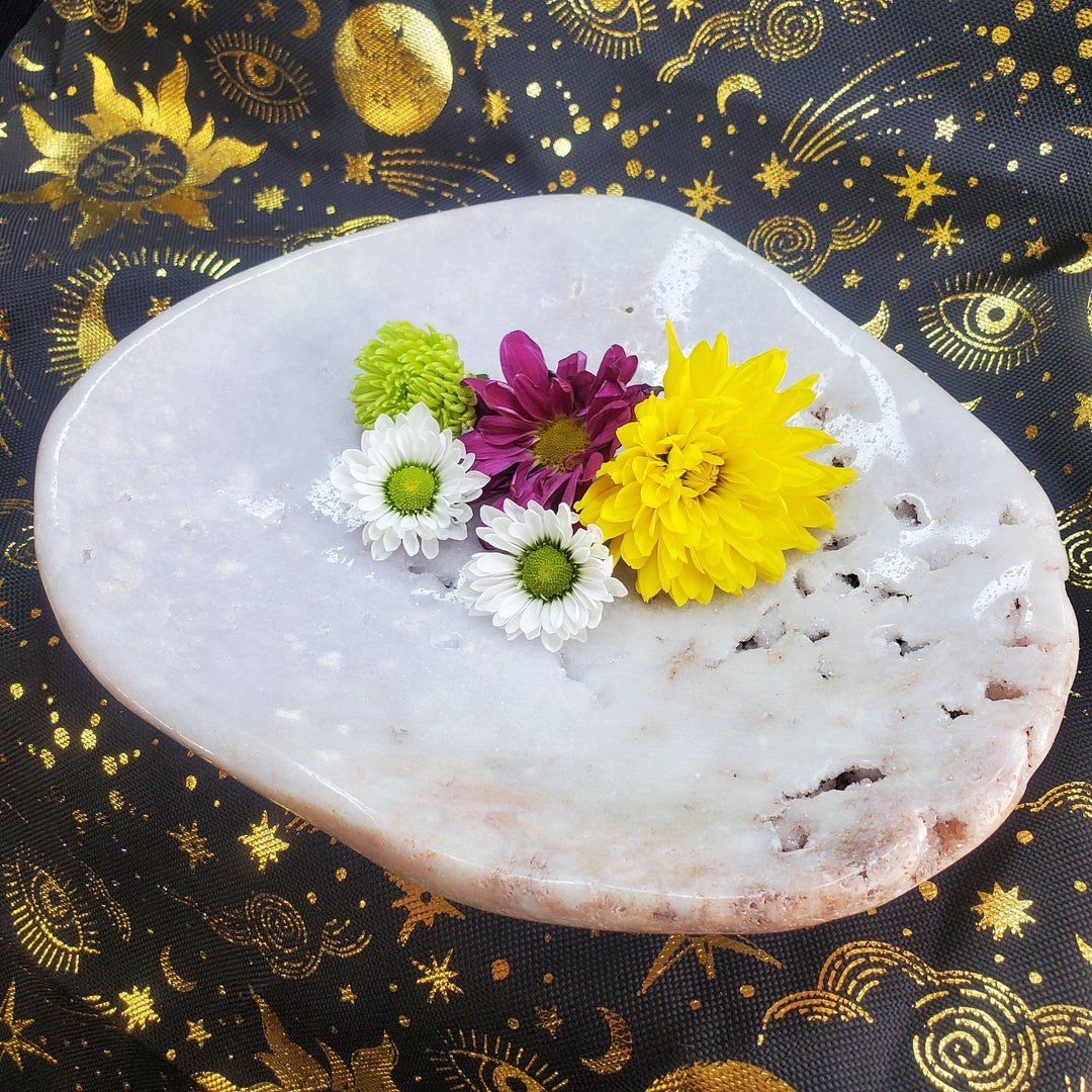 Pink Amethyst Bowl Large Crystal Bowl Large Pink Amethyst Crystal Bowl ...