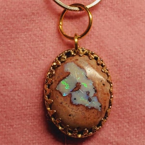 Opal Pendant, Mexican Cantera Opal Pendant, Colgante De Opalo,opal ...
