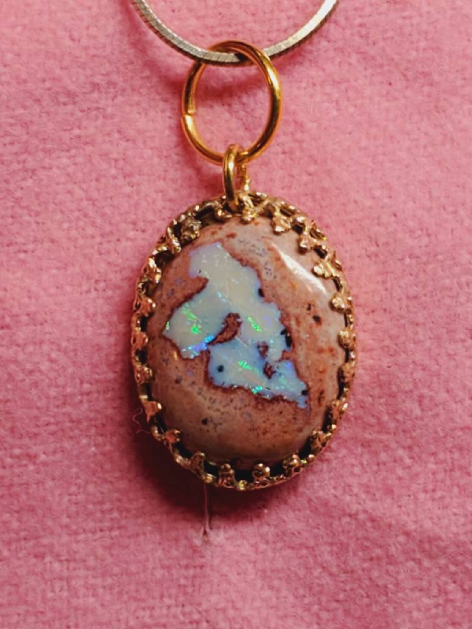 Opal Pendant Mexican Cantera Opal Pendant Colgante De - Etsy