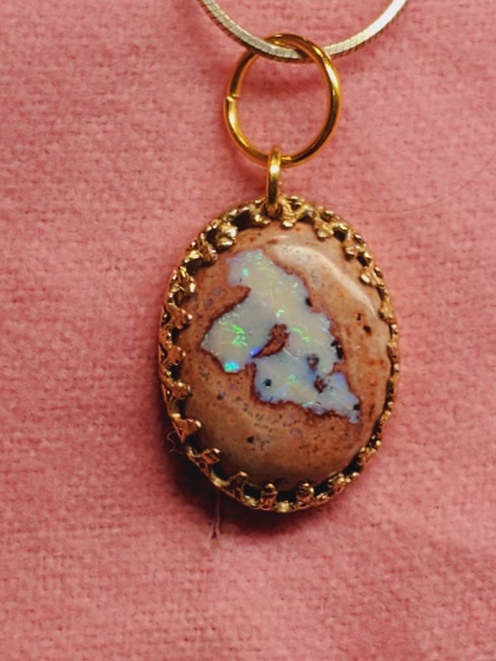 Opal Pendant Mexican Cantera Opal Pendant Colgante De - Etsy