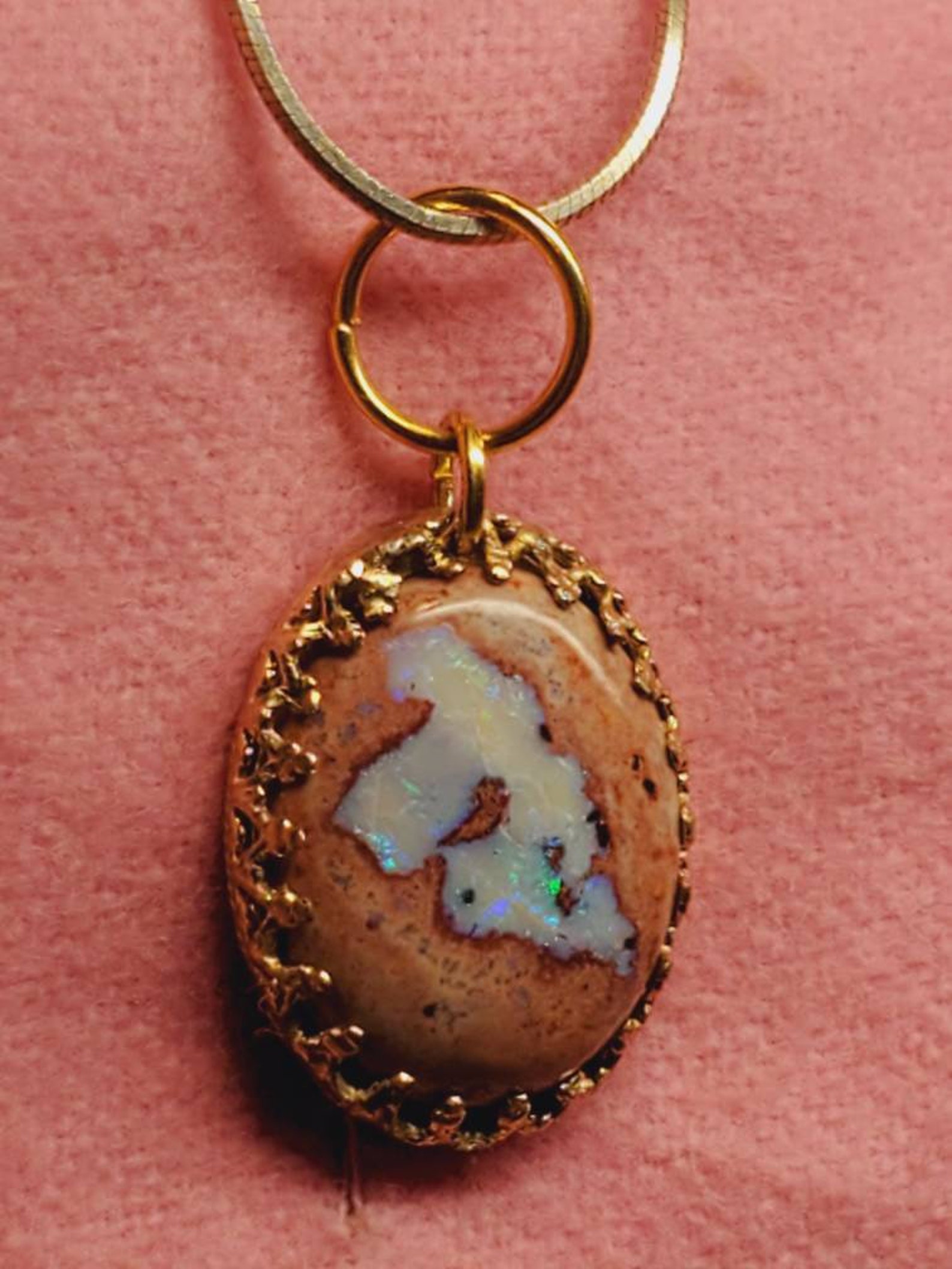 Opal Pendant Mexican Cantera Opal Pendant Colgante De - Etsy