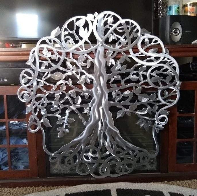 Metal Tree of Life Wall Art Family Roots Home Decor Indoor - Etsy