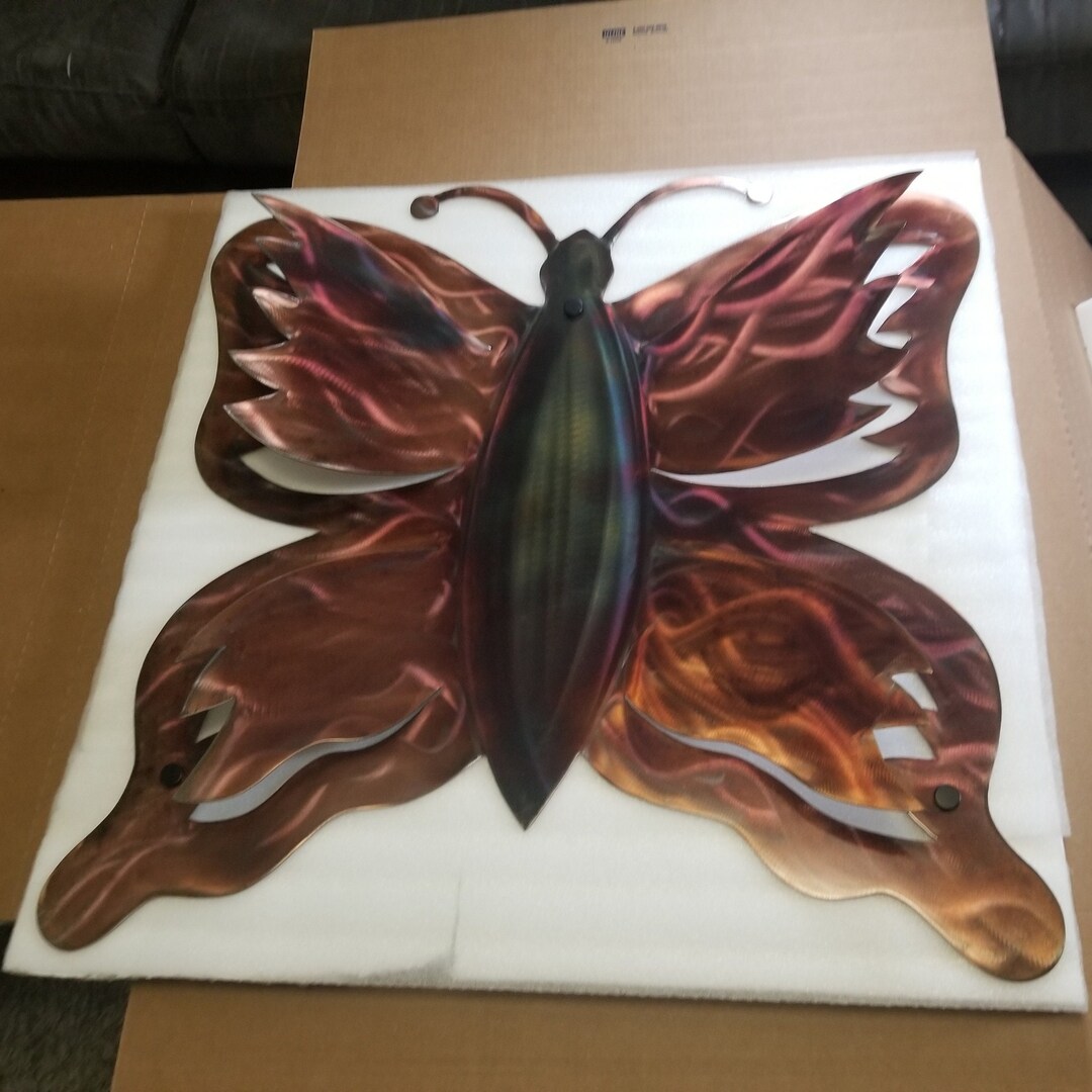 Metal Butterfly 3D Plasma Cut Sculpture Metal Wall Art Butterfly ...