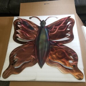 Metal Butterfly 3D Plasma Cut Sculpture Metal Wall Art Butterfly ...