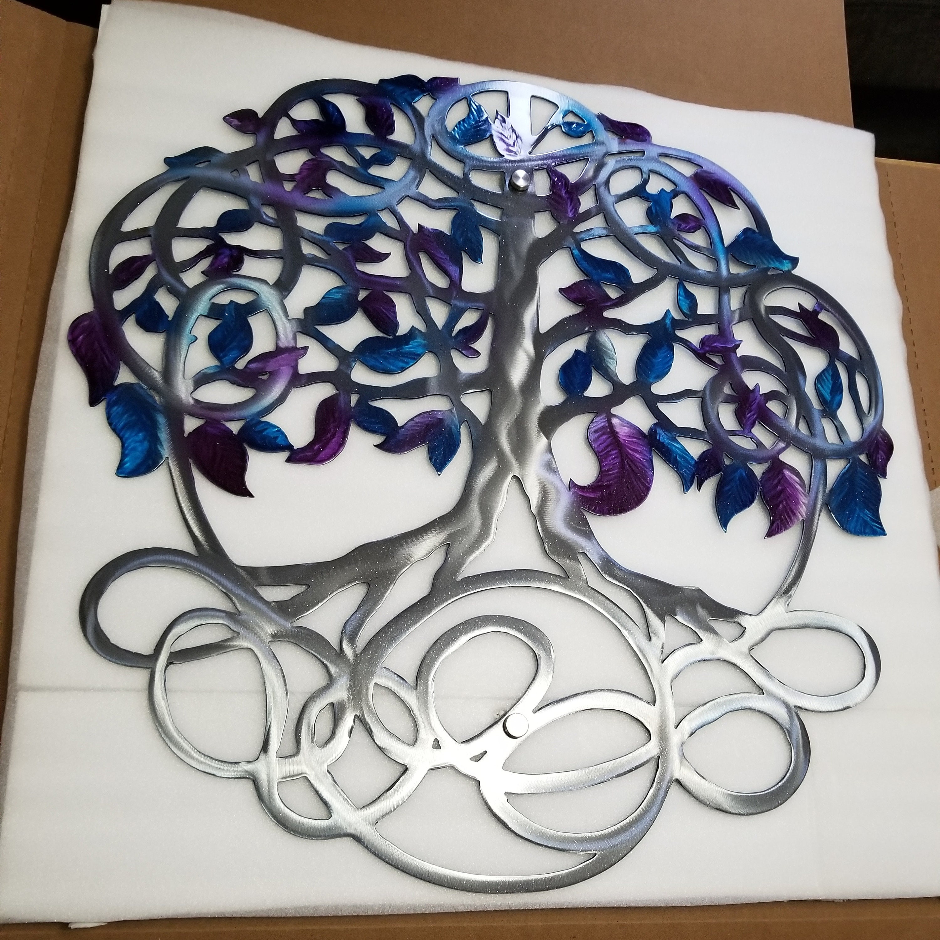 Metal Wall Decor Tree of Life Indoor Outdoor Large Tree ETSY - Etsy