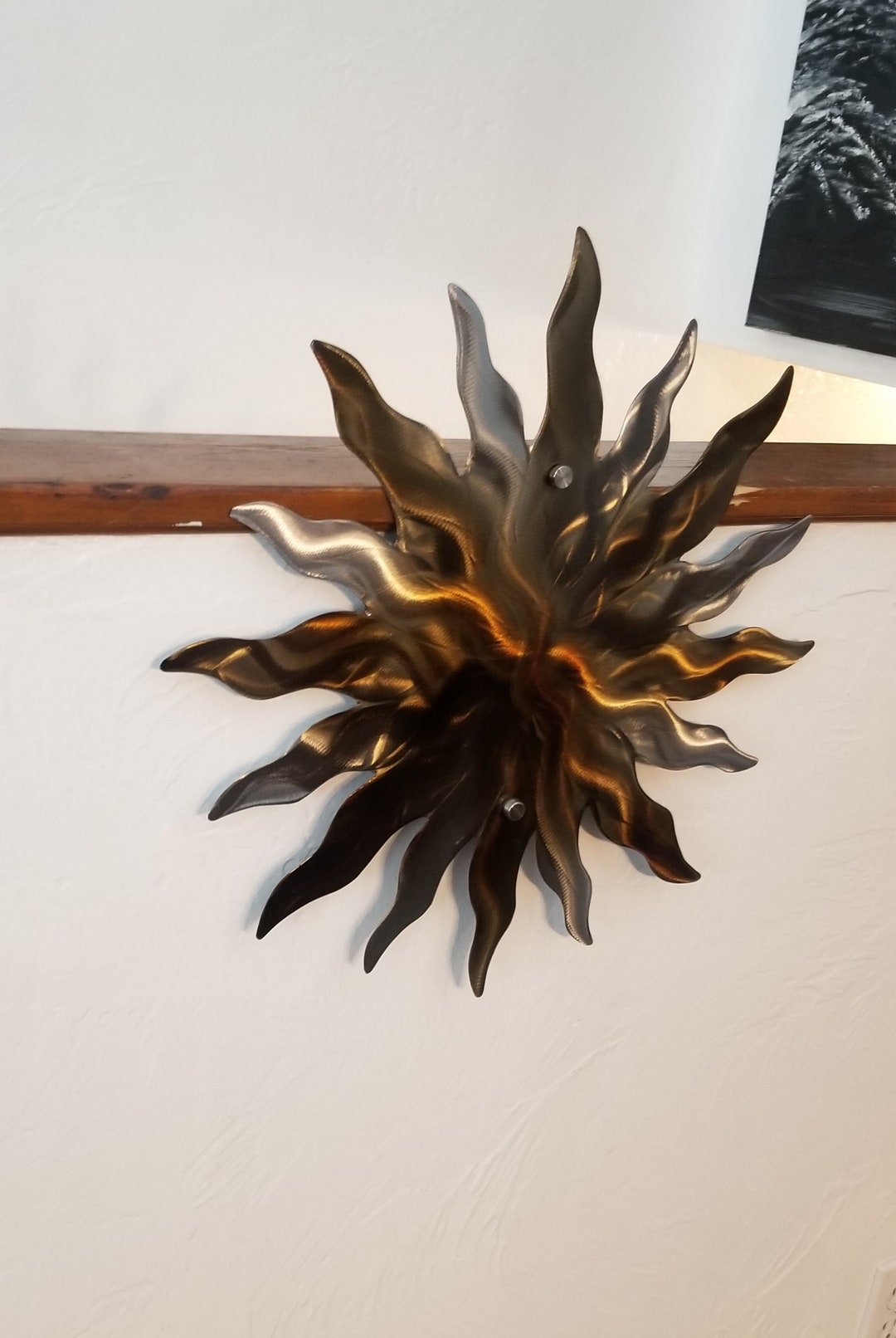 Metal Wall Decor Sun Wall Art - Large Indoor Outdoor Sun- Metal Unique ...