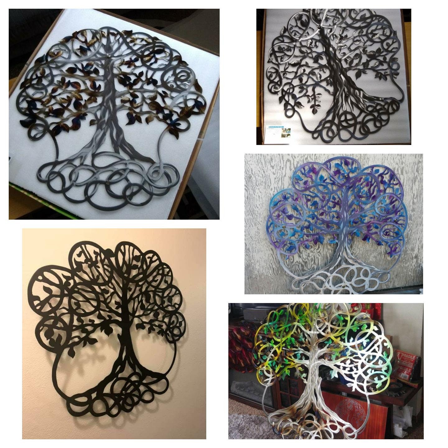 Metal Tree of Life Wall Art Family Roots Home Decor Indoor - Etsy