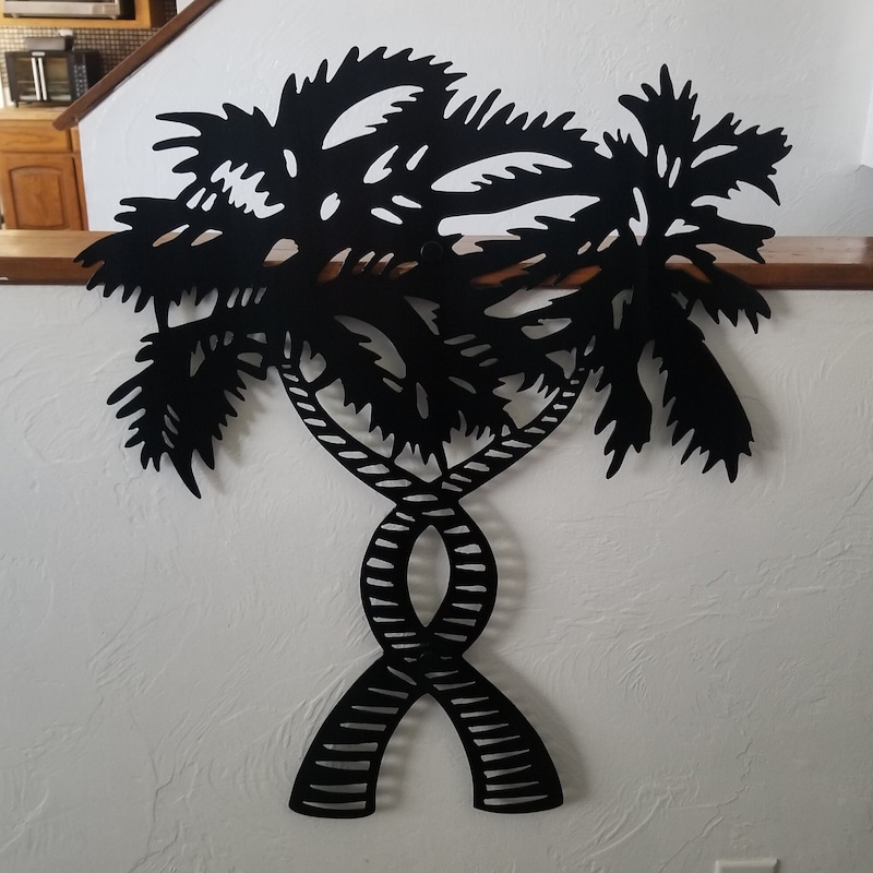 Palm Tree Metal Art - Etsy