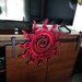 Metal Sun Wall Hanging Art Sun and Moon Home Decor Hallway Bedroom ...