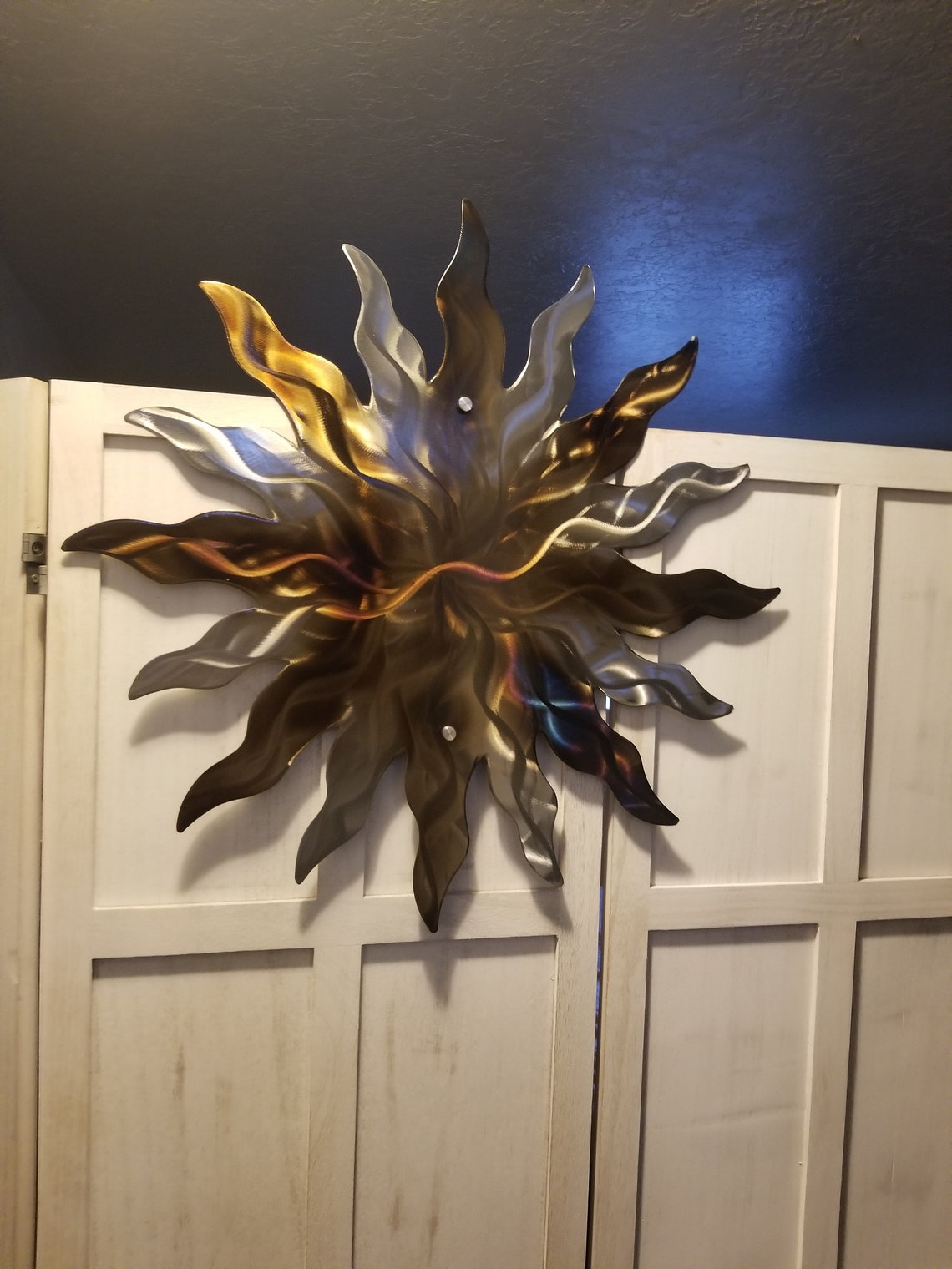Metal Sun Wall Art Outdoor Large Interior Decor Wall Hanging - Etsy