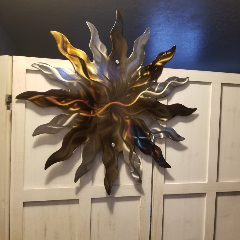 Large Metal Sun Wall Art - Etsy