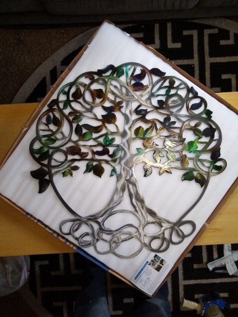 Metal Tree of Life Wall Art Family Roots Home Decor Indoor - Etsy