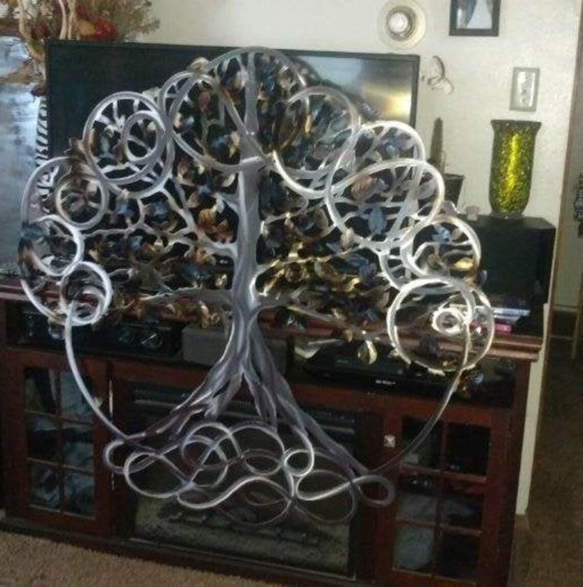 Metal Tree of Life Wall Art Family Roots Home Decor Indoor - Etsy